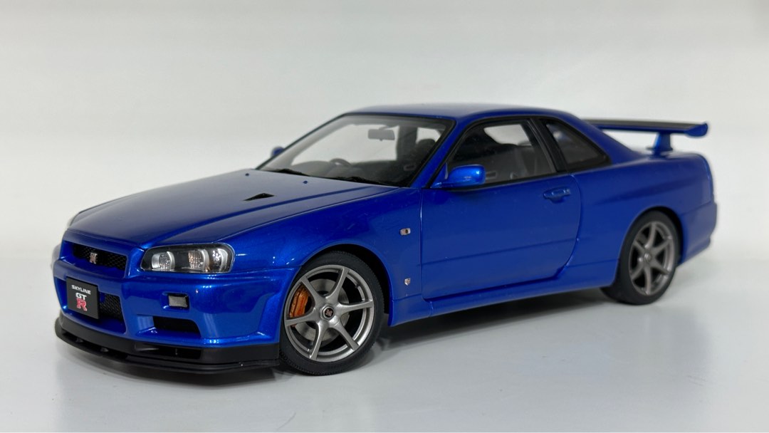 1:18 Autoart Nissan Skyline GTR R34 1/18 kyosho otto gt-spirit, 興趣及遊戲 ...