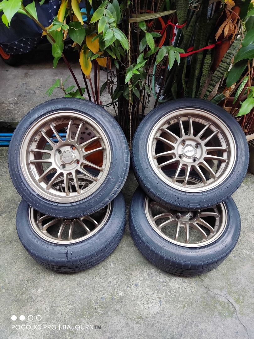 15's Volk Rays RE30 w/ tires, Car Parts & Accessories, Mags and Tires ...