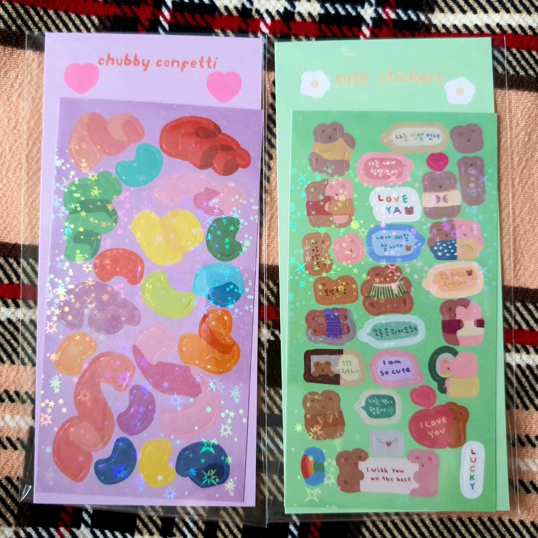 $0.80 cute sticker sheets! l4l dm, Hobbies & Toys, Stationery & Craft ...