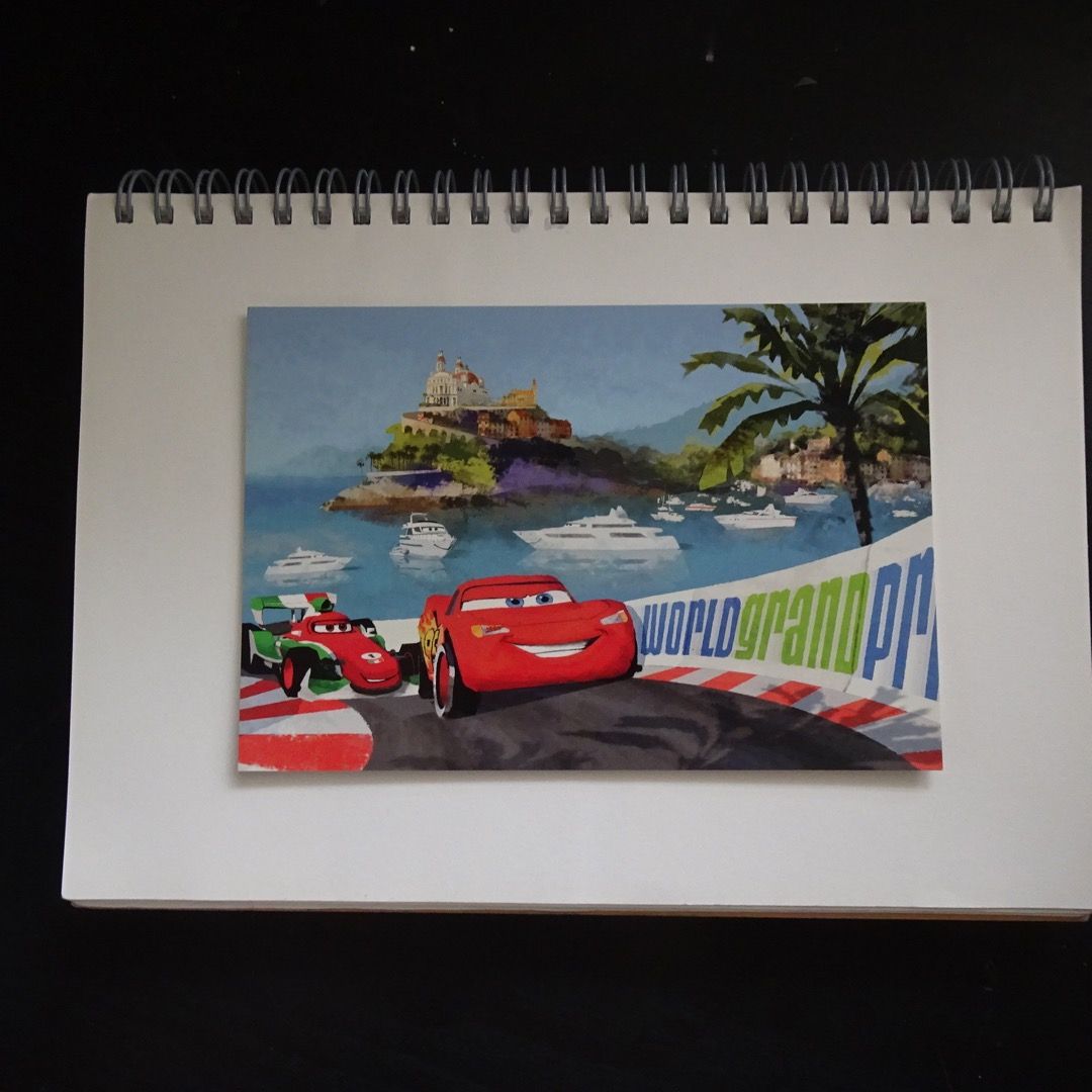 1 Pixar Postcard: Cars 2 -World Grand Prix, Hobbies & Toys, Stationary ...