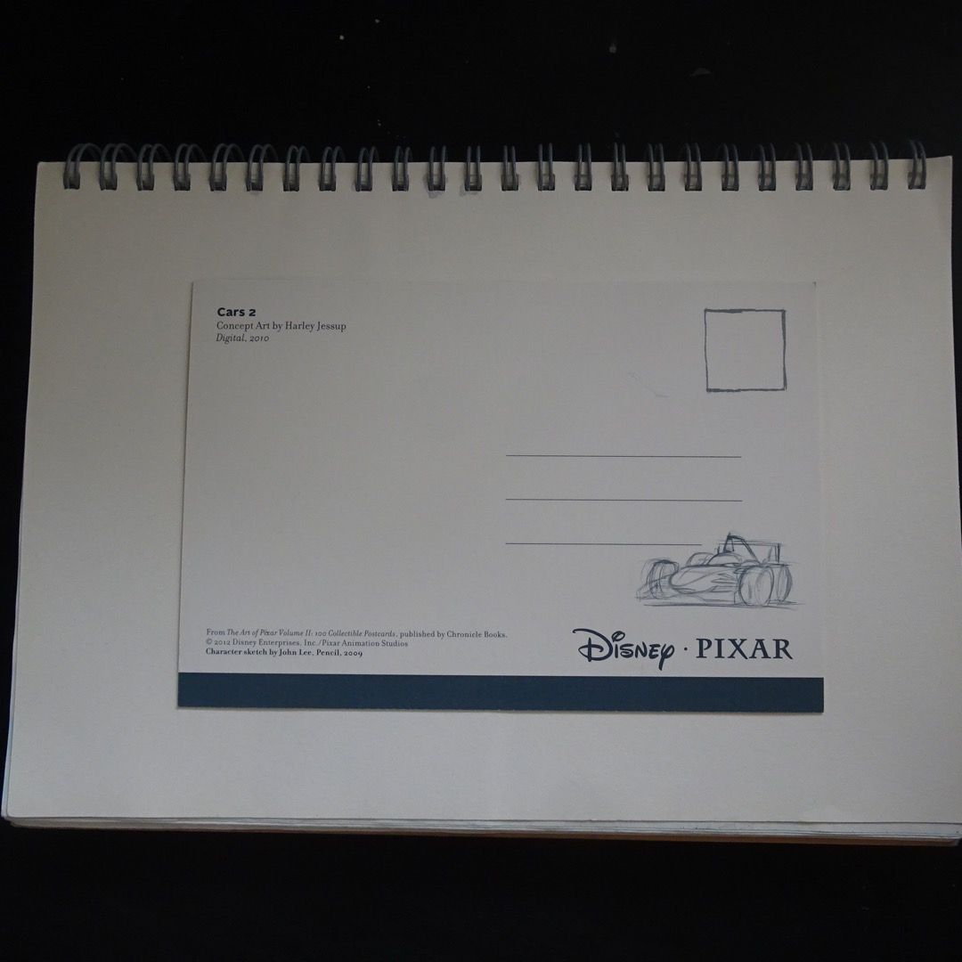 1 Pixar Postcard: Cars 2 -World Grand Prix, Hobbies & Toys, Stationary ...