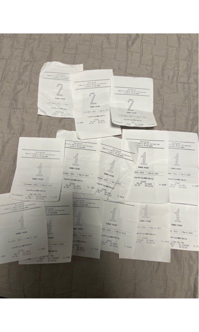 25 Sanrio NTUC Bonus Points, Tickets & Vouchers, Vouchers on Carousell