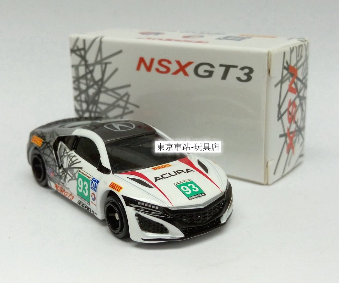 東京車站-玩具店 全新 二次創作 TOMICA HONDA NSX GT3 RACING 1/62 ACURA TOMY 43 , 興趣及遊戲, 收藏品及紀念品, 古董收藏 - Carousell