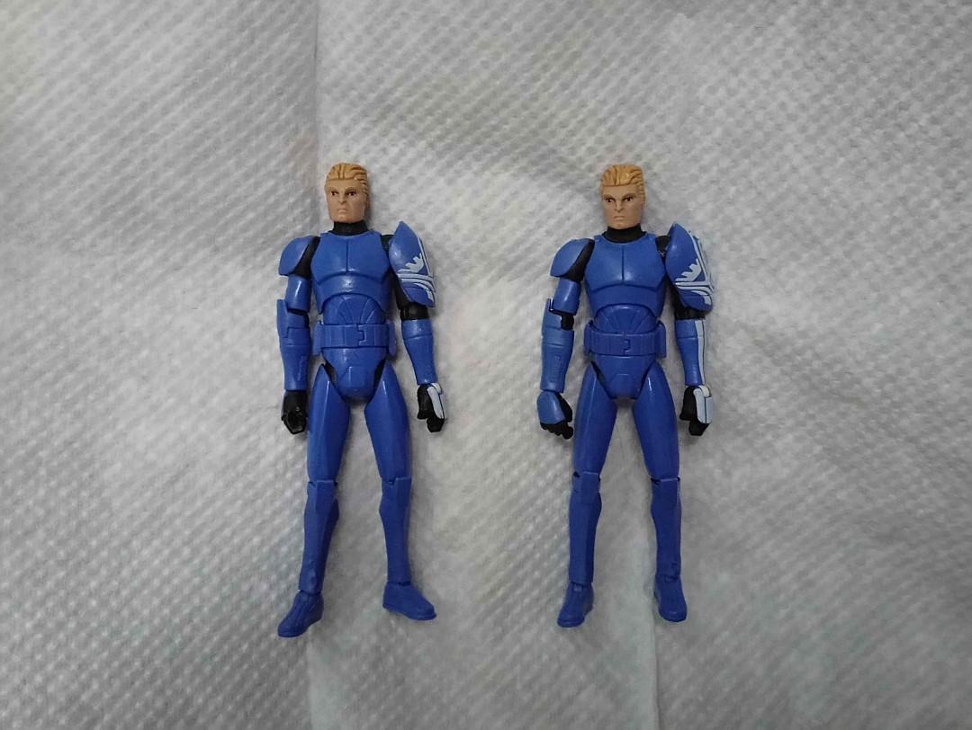 藍兵 Star wars Argyus Senate Commando Captain The Clone Wars 3.75" 二隻 ...