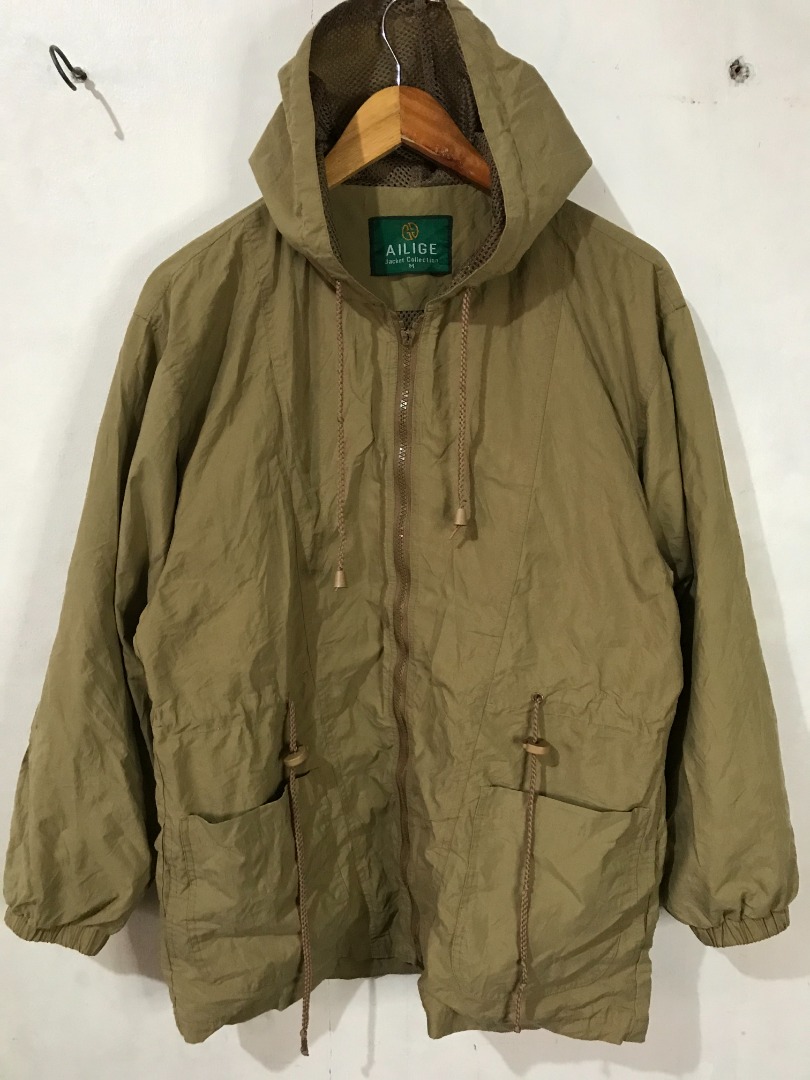 AILIGE KHAKI PARKA JACKET, Men's Fashion, Coats, Jackets and Outerwear ...