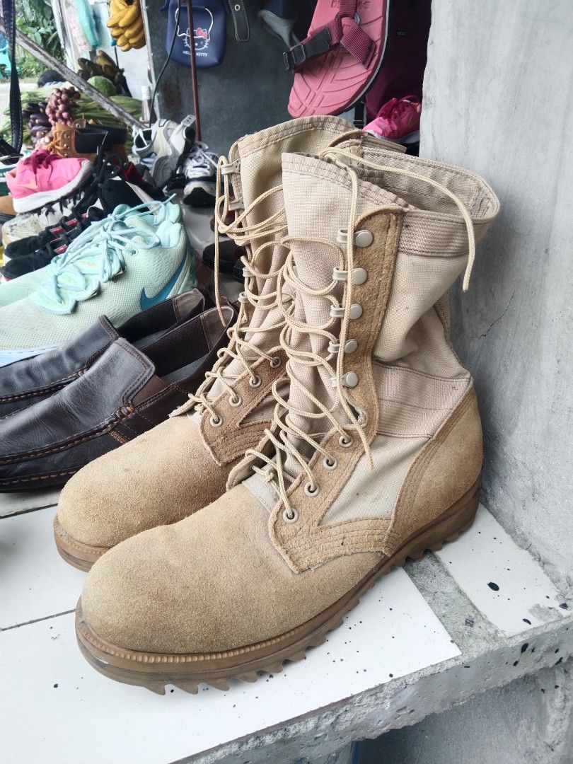 Altama US Army Military Combat Boots Khaki Size 12, Men's Fashion ...