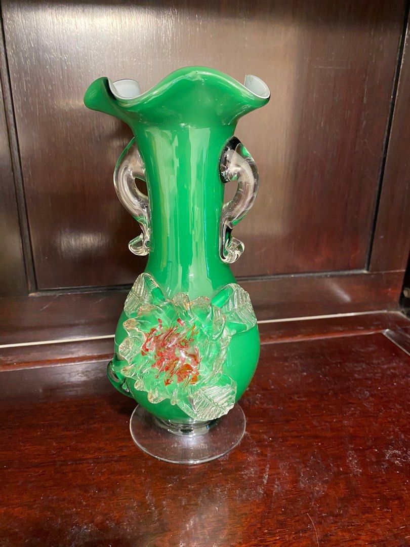 Antique glass vase $10, Furniture & Home Living, Home Decor, Vases ...