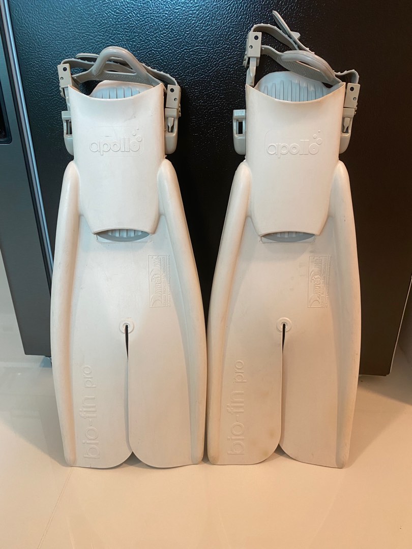 Apollo bio fin - split fin - white, Sports Equipment, Sports & Games ...