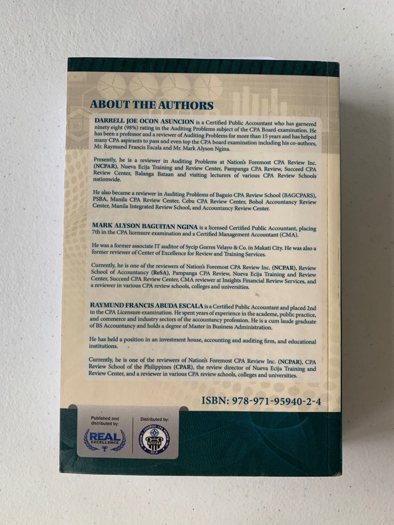 Applied Auditing Book 1 by Asuncion, Ngina, & Escala, Hobbies & Toys ...