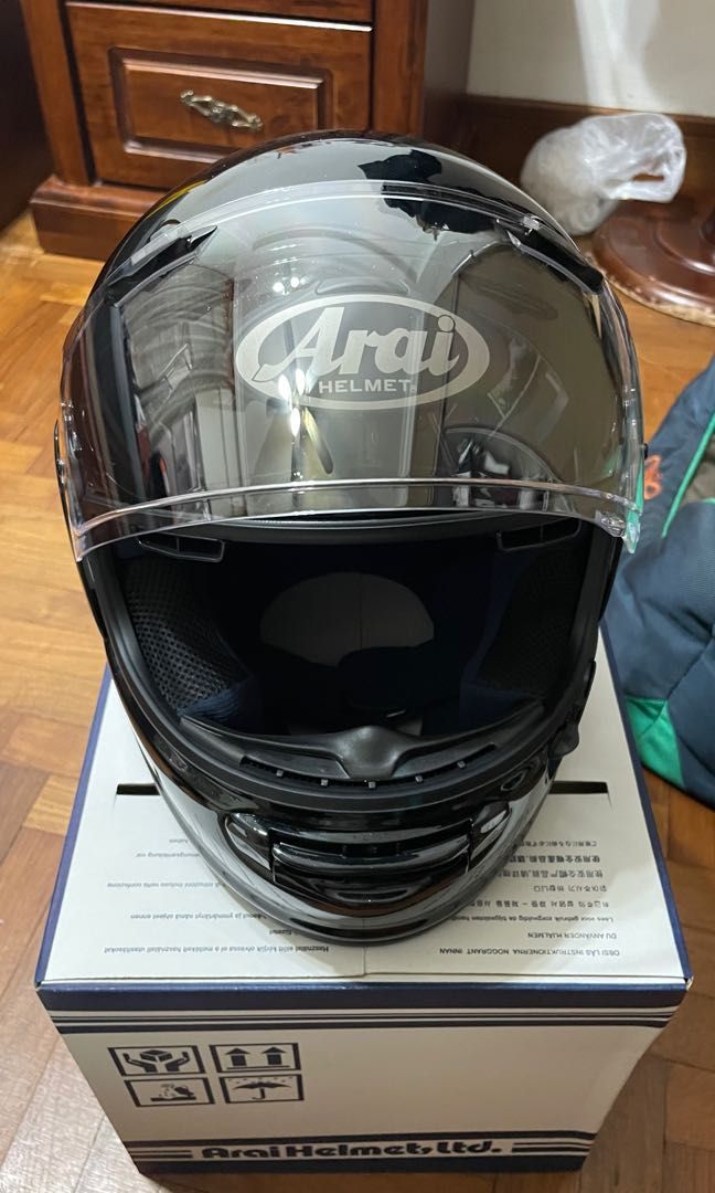 Arai Astro GX helmet (Glass Black), Motorcycles, Motorcycle Apparel on ...