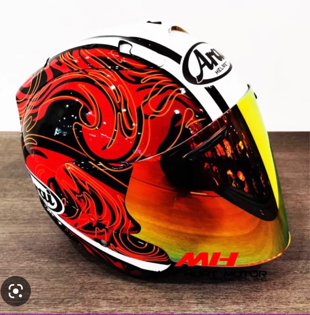 Arai Ram 3 (Red Riptide), Motorcycles, Motorcycle Accessories on Carousell