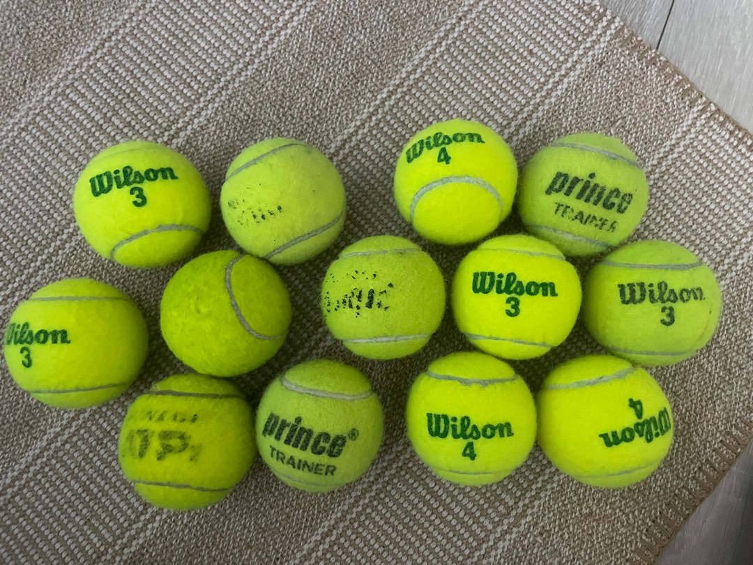 Assorted tennis balls, Sports Equipment, Sports & Games, Racket & Ball ...