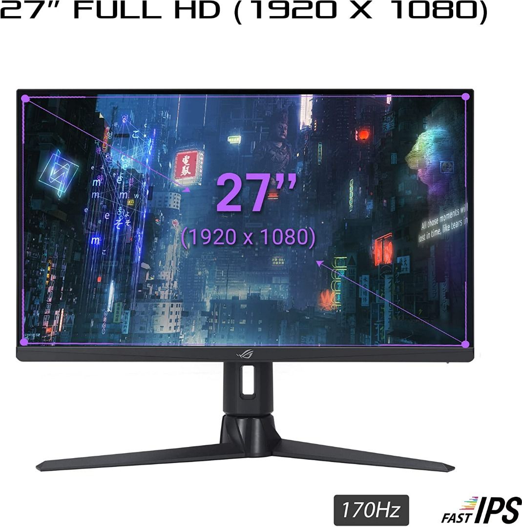 ASUS ROG Strix 27 inch Gaming Monitor XG276Q 27 inch Full HD (1920 x ...