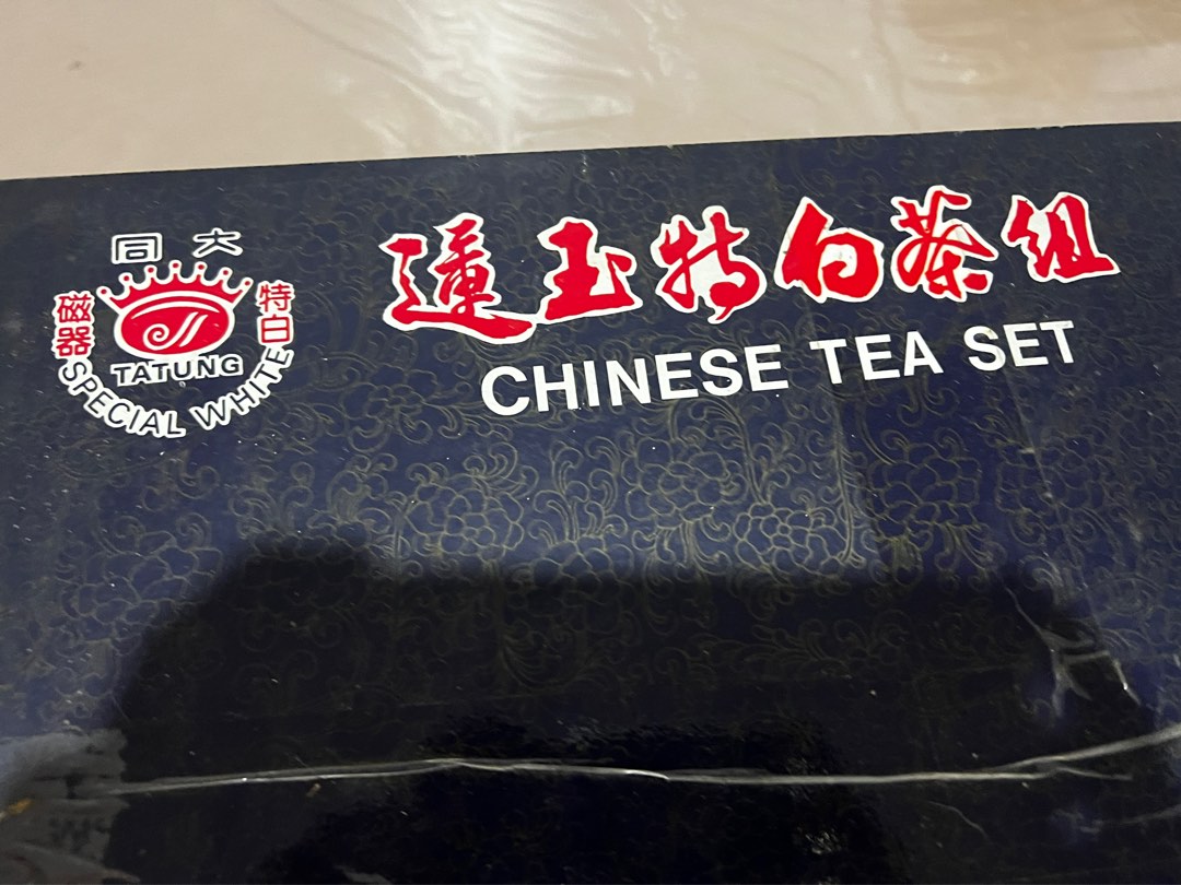 Authentic Chinese Tea Set Tatung 10 Cups, Furniture & Home Living ...