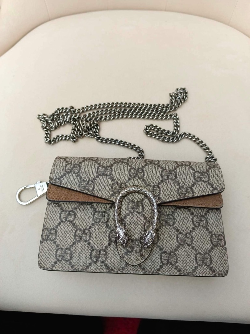 Authentic Gucci Chain Super mini Sling Bag, Luxury, Bags & Wallets on ...
