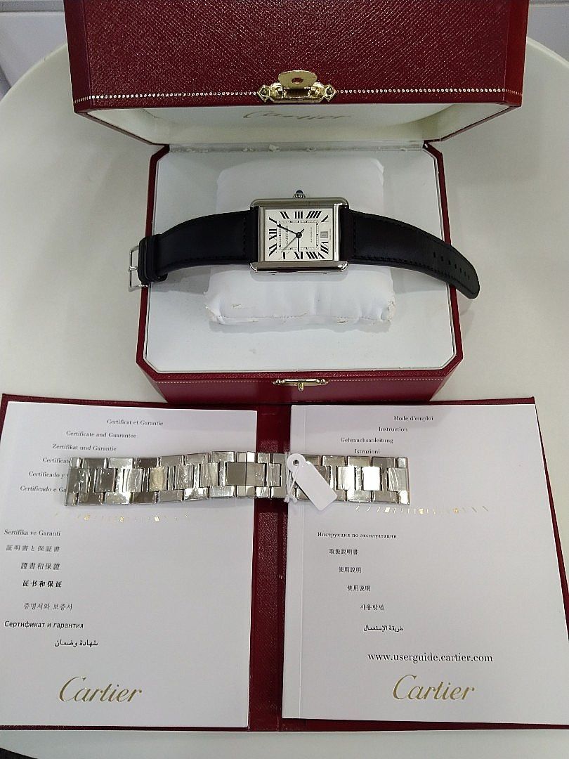 Auto XL cartier tank, Luxury, Watches on Carousell