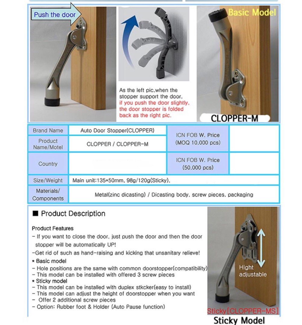 Automatic door stopper, TV & Home Appliances, Other Home Appliances on ...