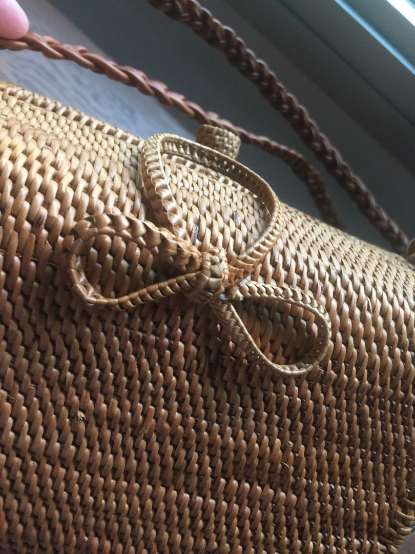 BALI RATTAN HANDMADE BAG, Women's Fashion, Bags & Wallets, Shoulder ...