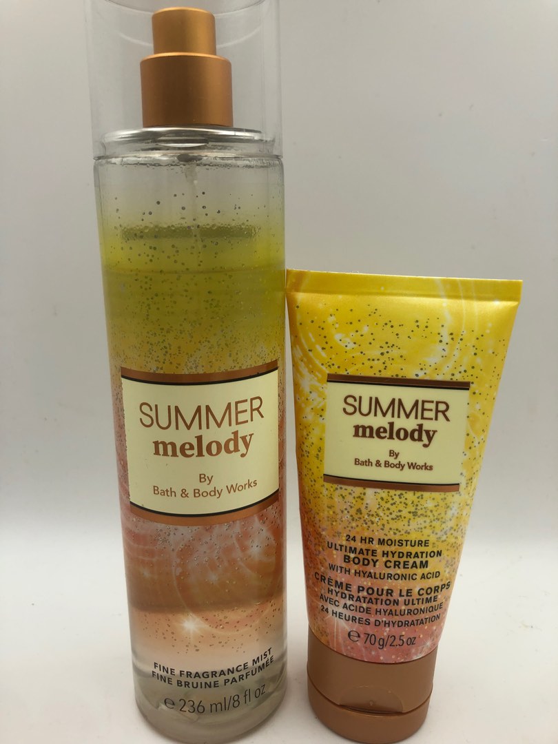 Bath & Body Works BBW Summer Melody Preloved Set, Beauty & Personal ...