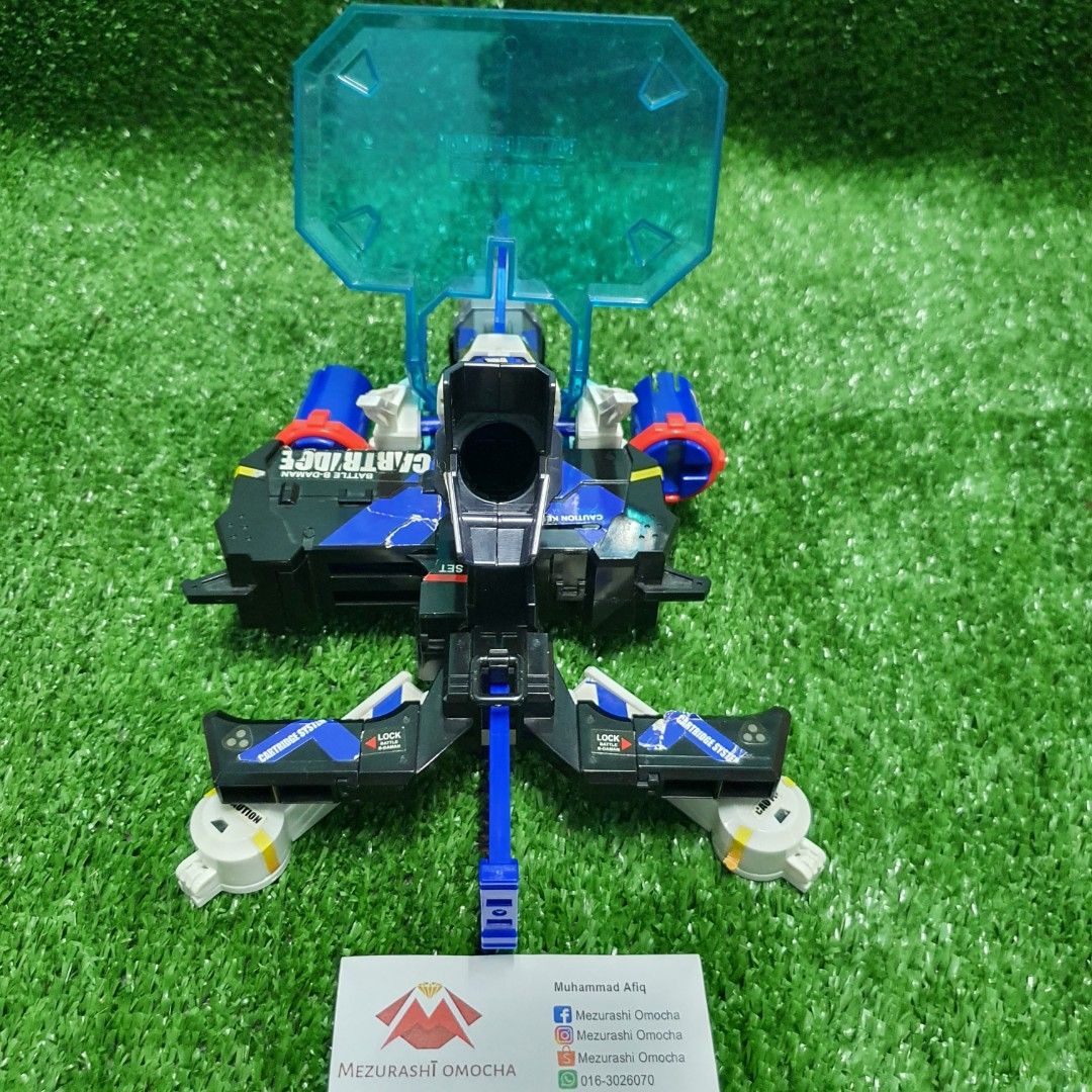 Battle B-Daman Cobalt Blaster + Cartridge System Parts (Original Takara ...