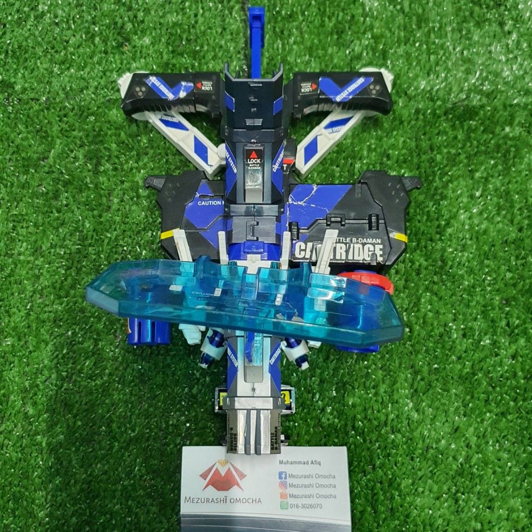 Battle B-Daman Cobalt Blaster + Cartridge System Parts (Original Takara ...