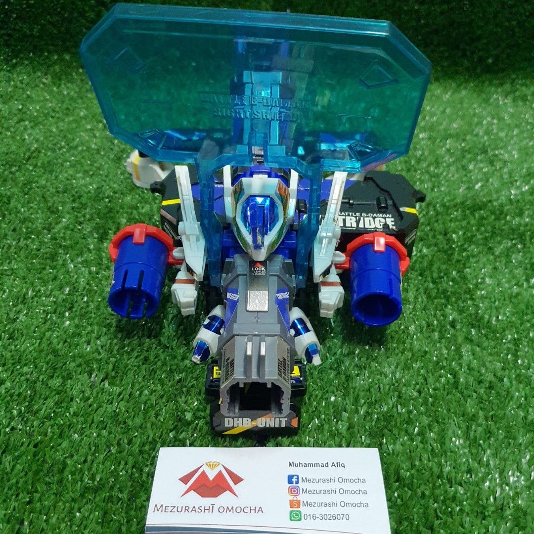 Battle B-Daman Cobalt Blaster + Cartridge System Parts (Original Takara ...