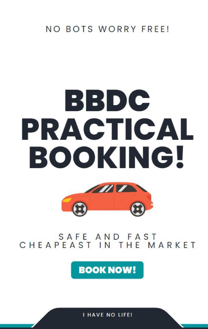 BBDC Practical Bookings, Lifestyle Services, Others on Carousell