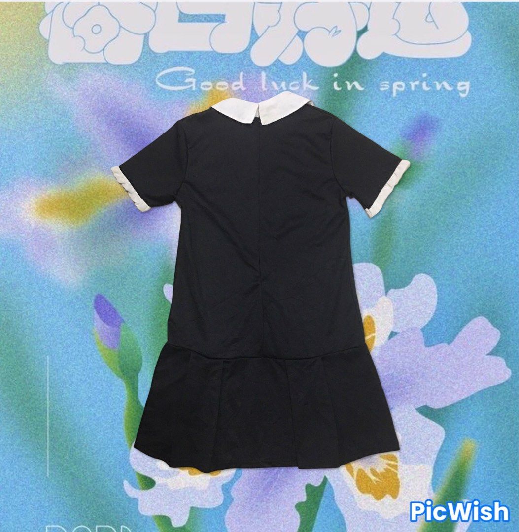 Black and white semi stretchy grunge ruffled cybercore fairycore punk ...