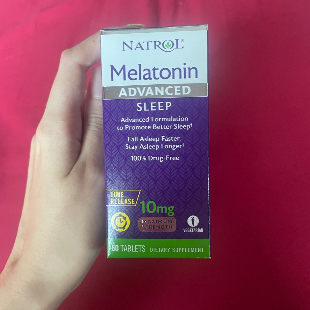 BNIB Natrol Melatonin Advanced Sleep 10mg Maximum Strength (Expires 31 ...
