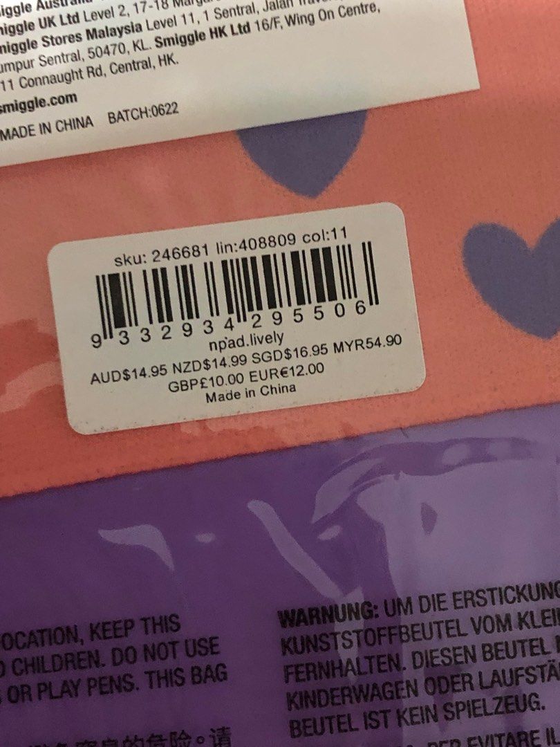 Brand new BN Smiggle Notebook notepad writing, Hobbies & Toys ...