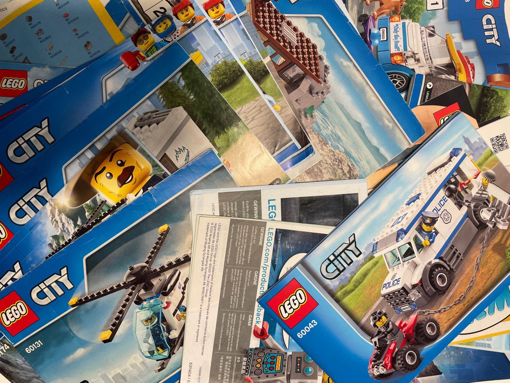 Bunch of lego instructions, Hobbies & Toys, Toys & Games on Carousell