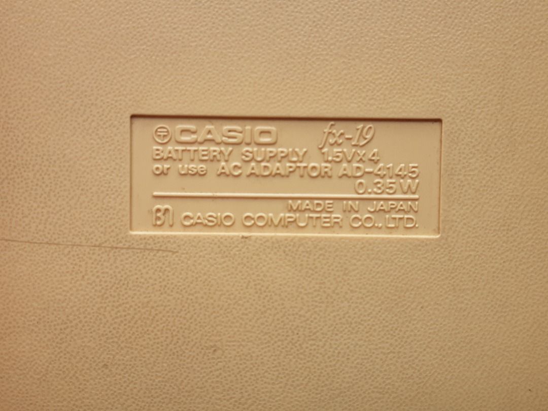 CASIO fx-19 Scientific Calculator, Hobbies & Toys, Memorabilia ...