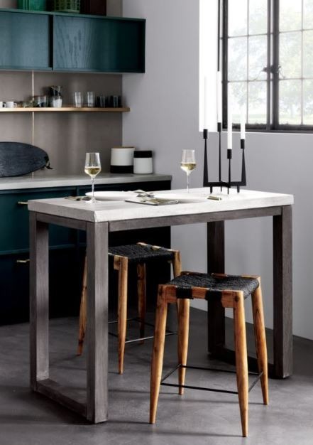 CB2 (Crate and Barrel) Stern Counter Table and Matching Chairs ...