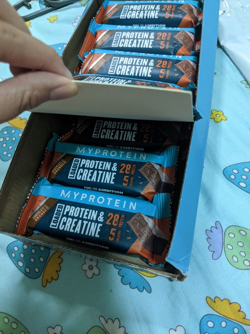 Chocolate Orange MyProtein protein and creatine bar, Food & Drinks ...