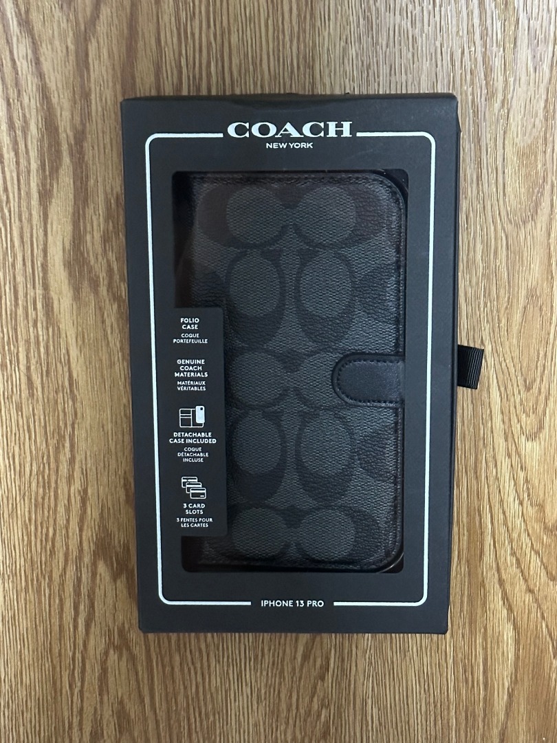 COACH FOLIO CASE - IPHONE 13 PRO, Mobile Phones & Gadgets, Mobile ...
