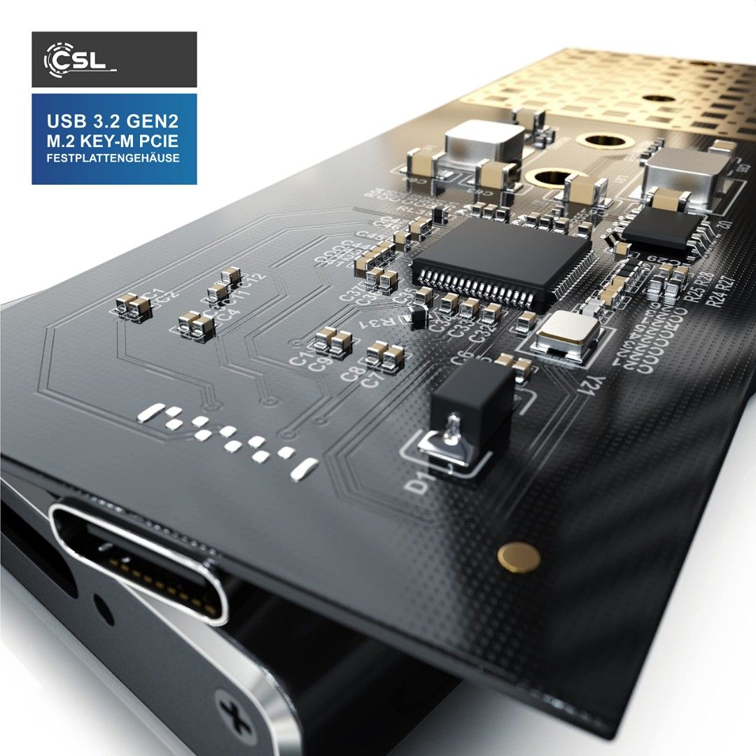CSL - USB 3.2 M.2 Key-M PCIe External, Computers & Tech, Parts ...