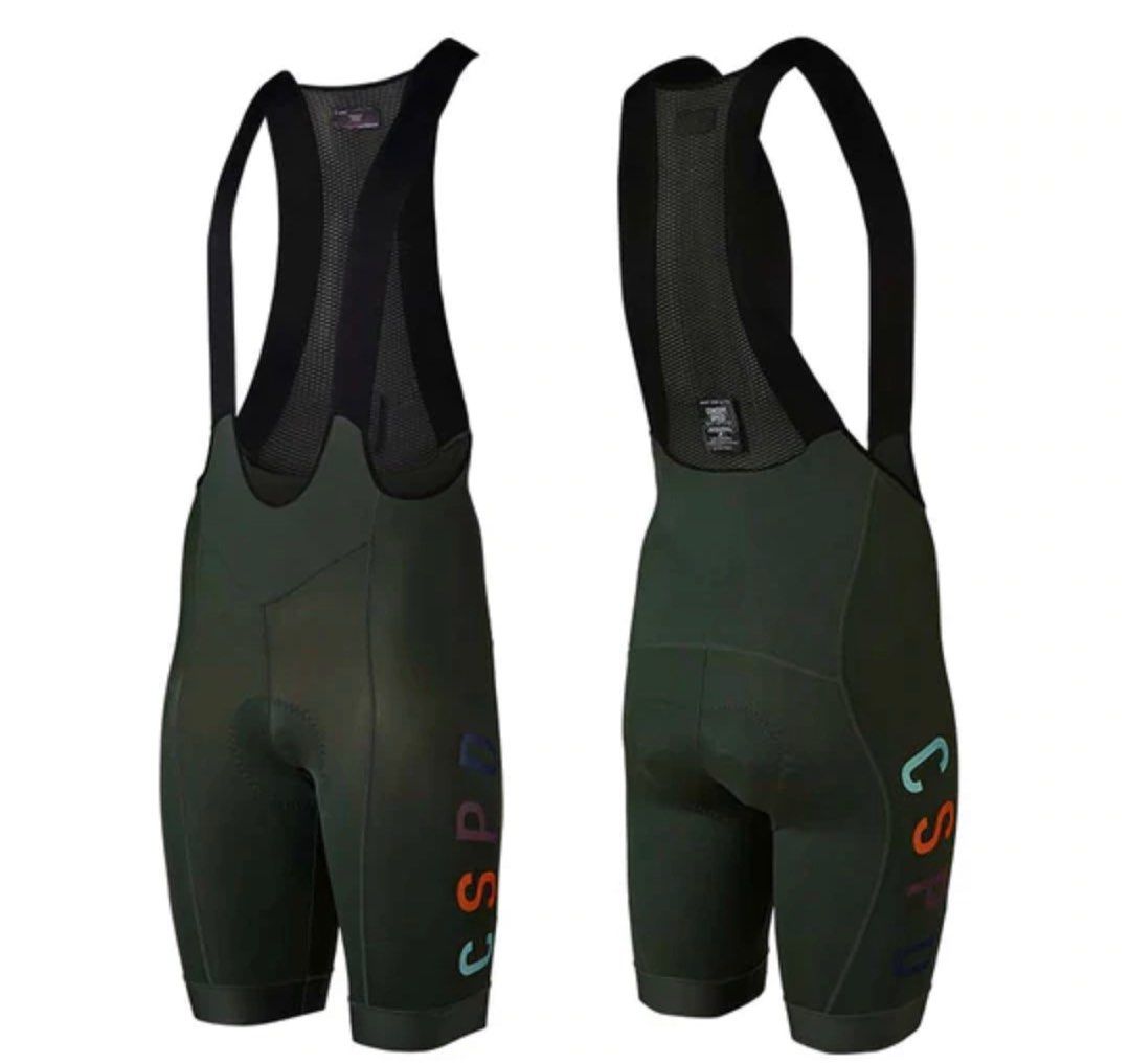 CSPD EXILE WOMEN BIB SHORTS-OLIVE, Men's Fashion, Activewear on Carousell