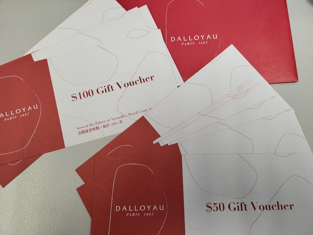 Dalloyau Gift Voucher, 門票＆禮券, 兌換券 - Carousell