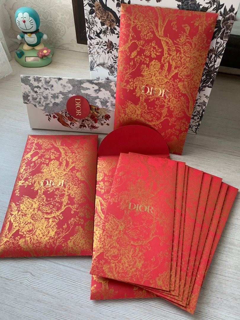 Dior red packet with envelope (8 pcs per pack), Luxury, Accessories on ...