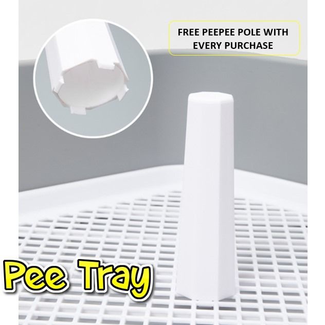 Dog Pee Tray with Pole Large Enclosed, Pet Supplies, Homes & Other Pet ...