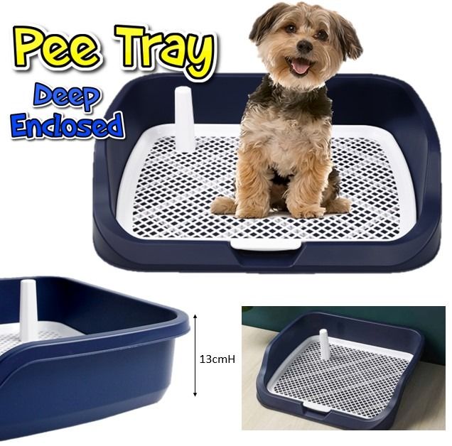 Dog Pee Tray with Pole Large Enclosed, Pet Supplies, Homes & Other Pet ...