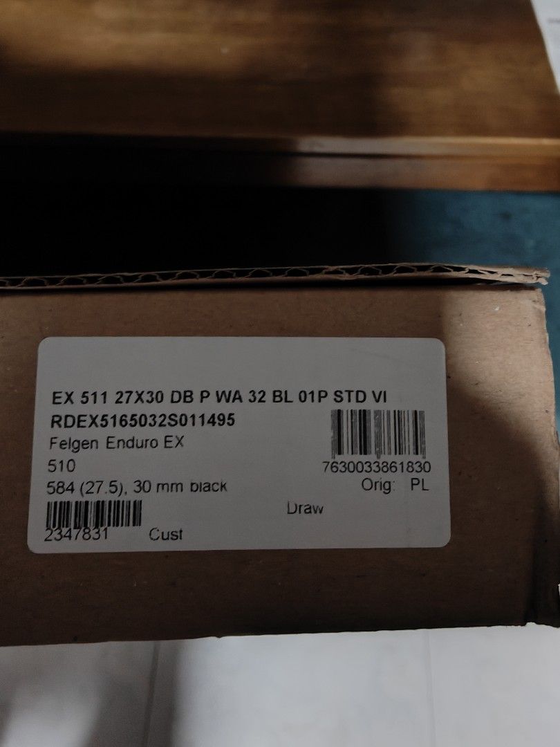 DT Swiss EX 511 27.5, Sports Equipment, Bicycles & Parts, Parts & Accessories on Carousell