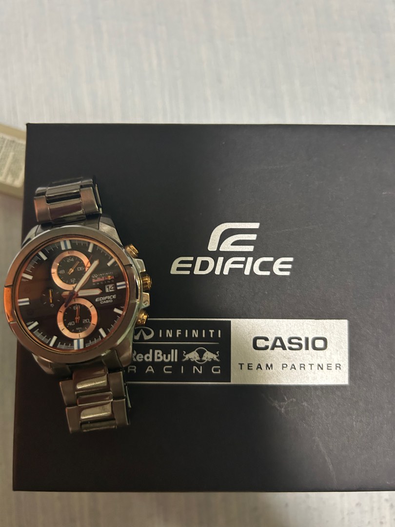 Edifice Red Bull racing, Men's Fashion, Watches & Accessories, Watches ...