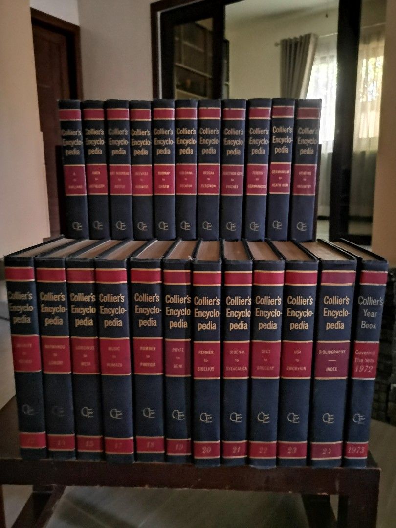 ENCYCLOPEDIA 5 sets w/ FREE 2 bookshelves, Hobbies & Toys, Books ...