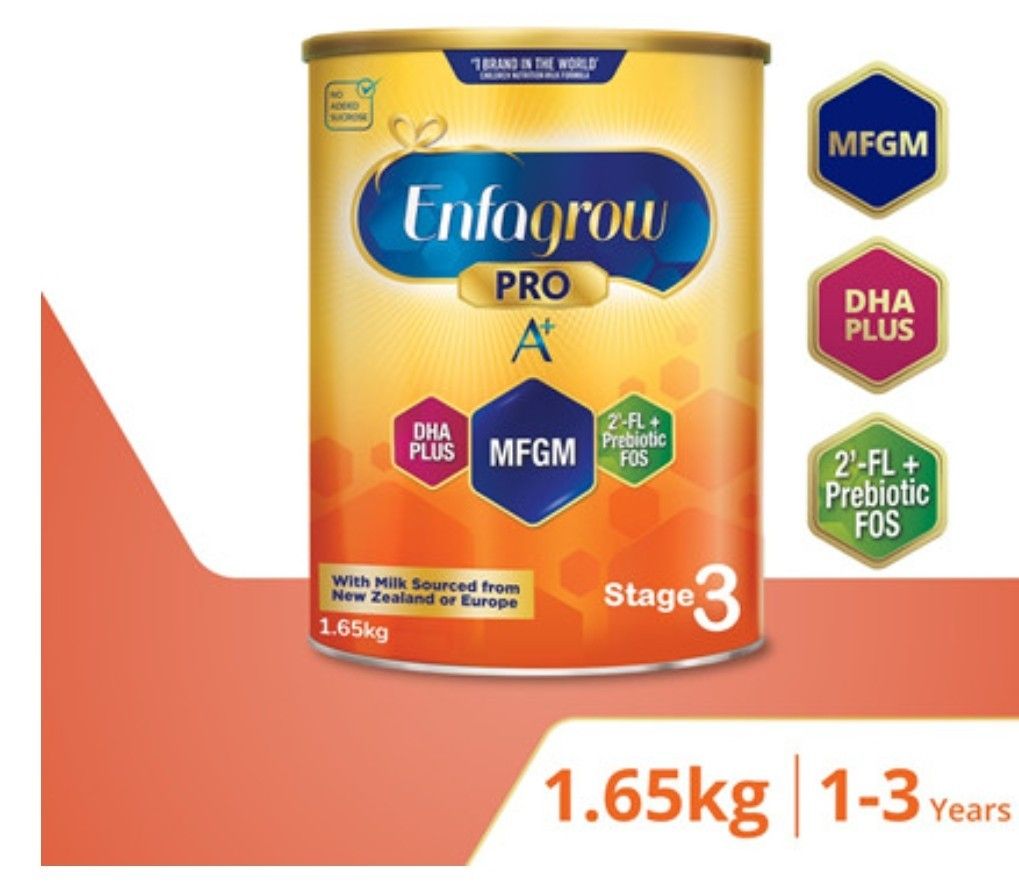 Enfagrow Pro A+ Stage 3 1.65kg, Babies & Kids, Nursing & Feeding ...