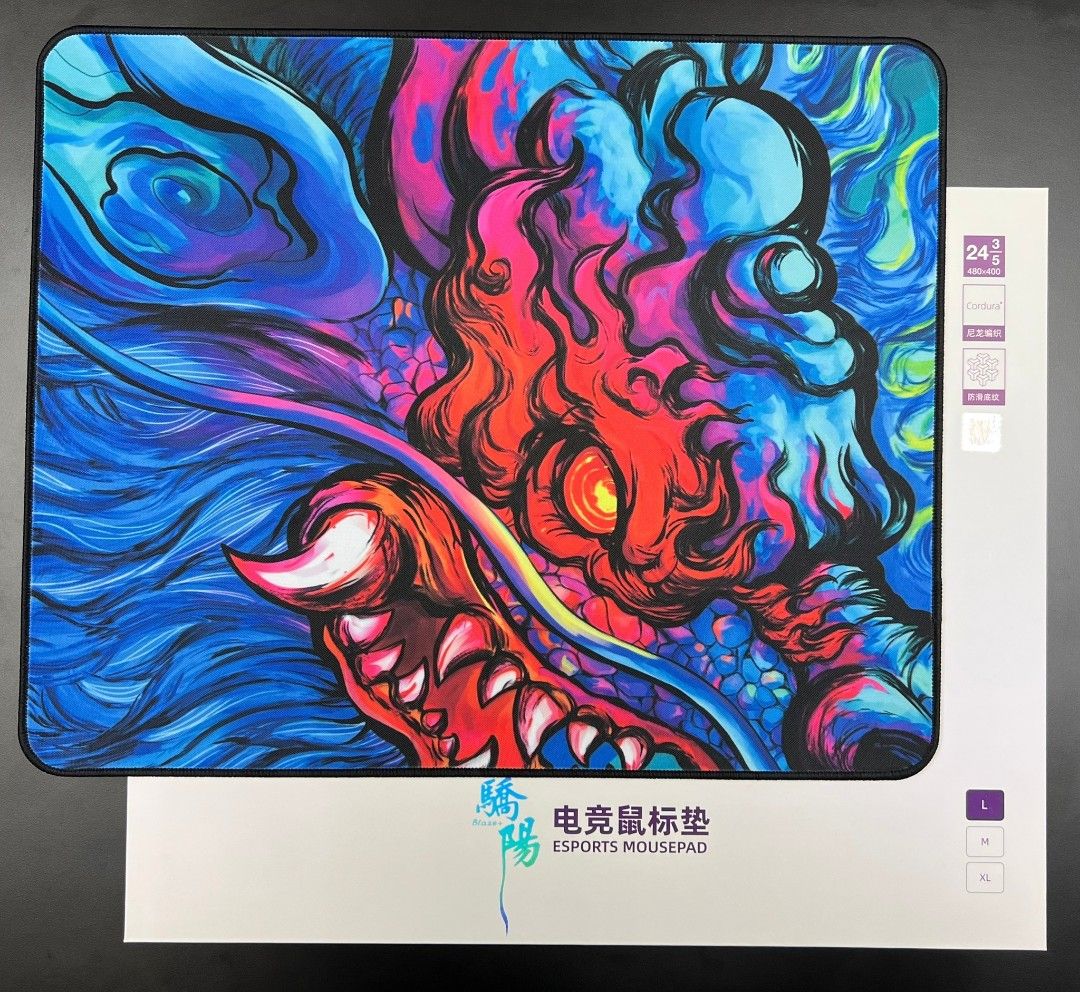 Esptiger Large Gaming Mousepad (480mm x 400mm x 4mm), Computers & Tech ...