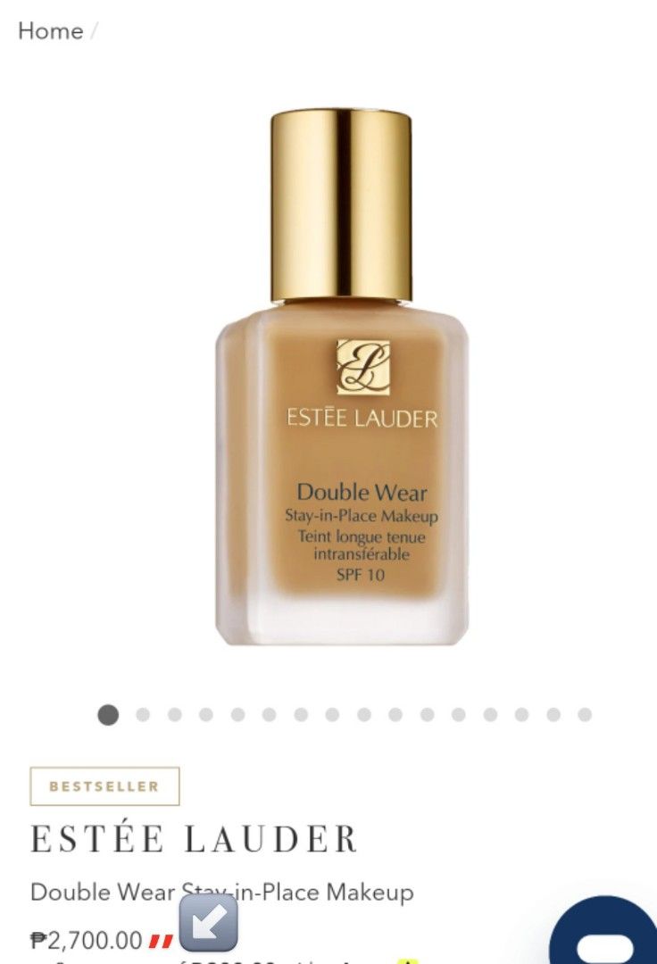 Estee Lauder Double Wear Foundation in the shade 2W2/Rattan, Beauty ...