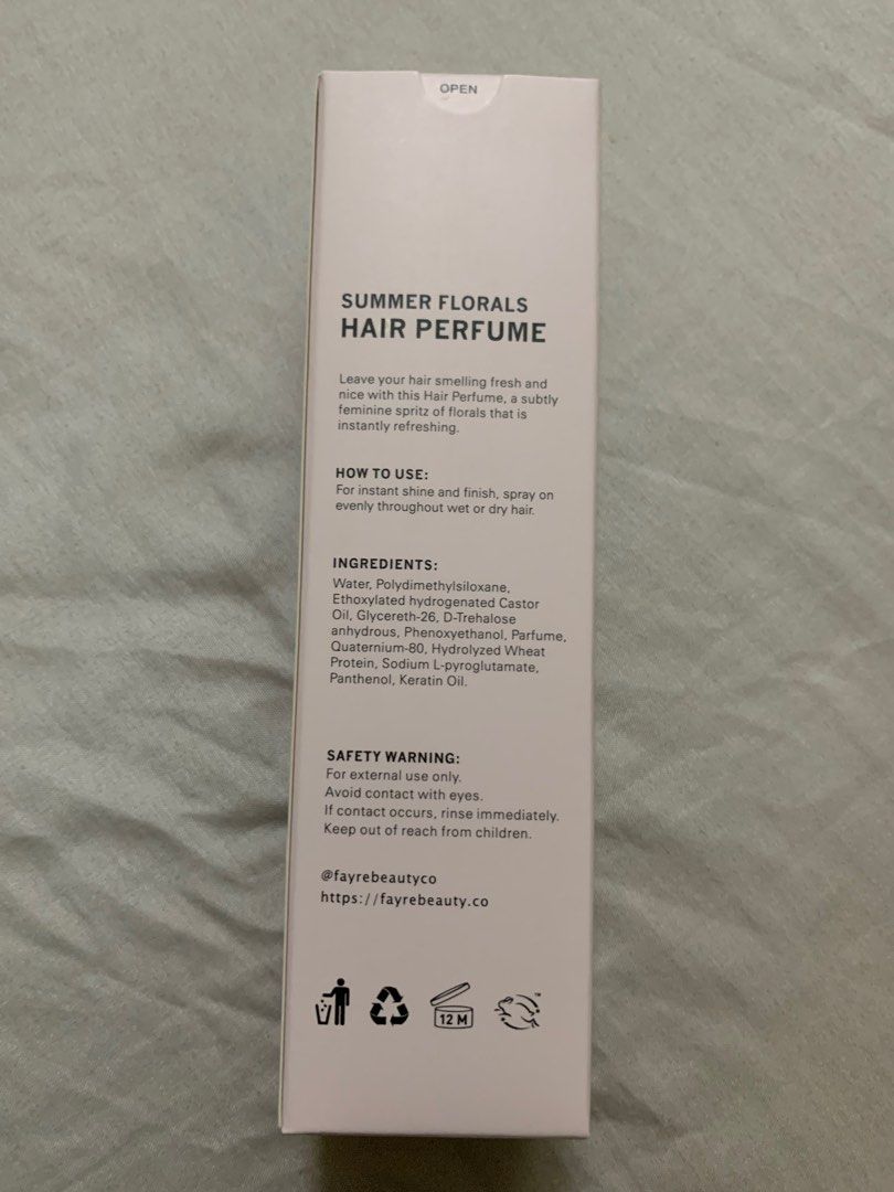 Fayre Beauty Hair Perfume, Beauty & Personal Care, Hair on Carousell