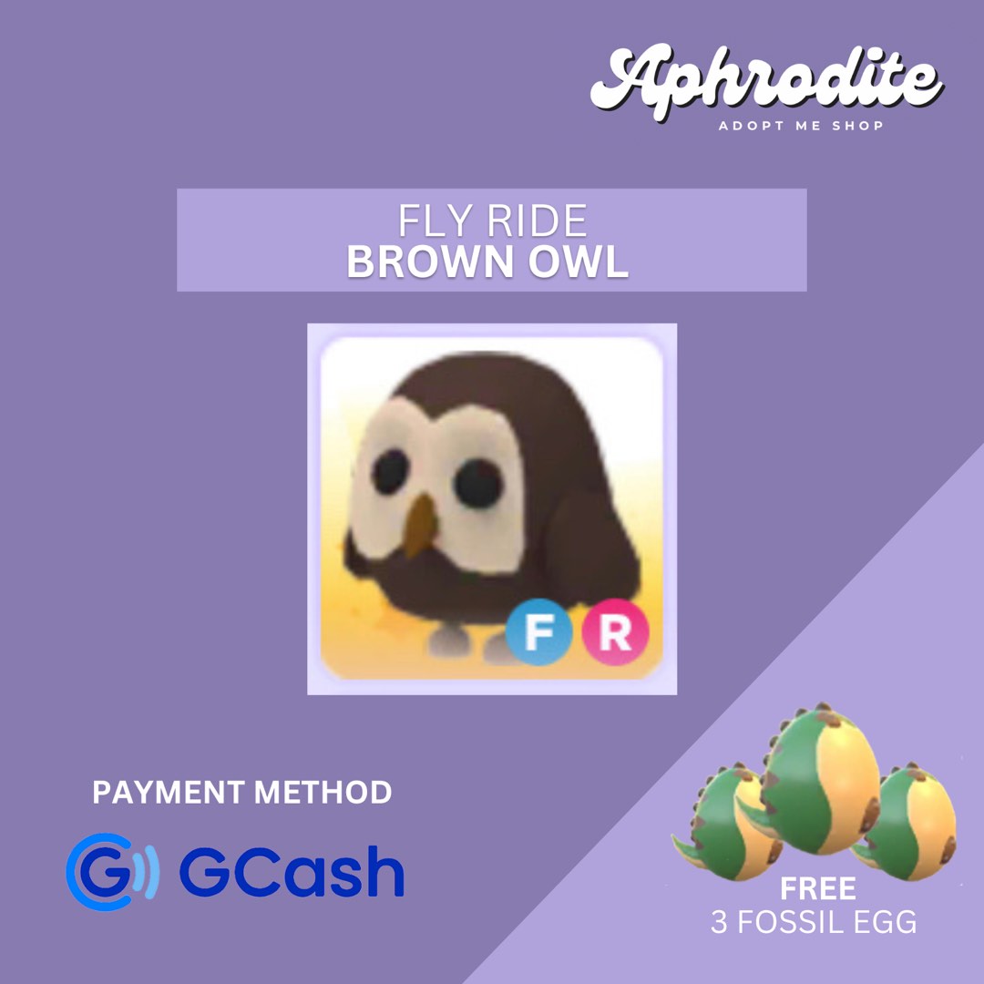 FR Brown Owl | Adopt Me Roblox, Hobbies & Toys, Toys & Games on Carousell