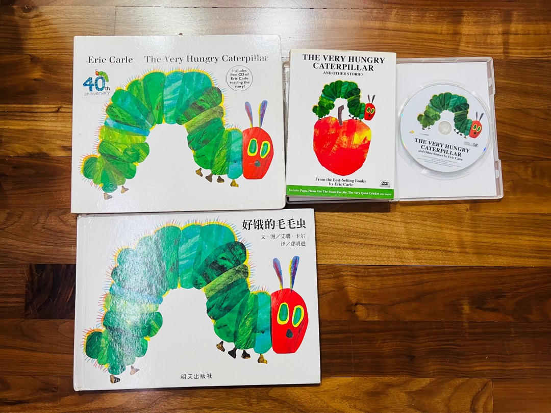 (Free Delivery + Free CD) The Very Hungry Caterpillar in English ...